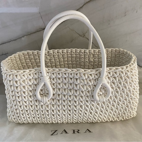 Zara | Bags | Zara Woven Handbag | Poshmark